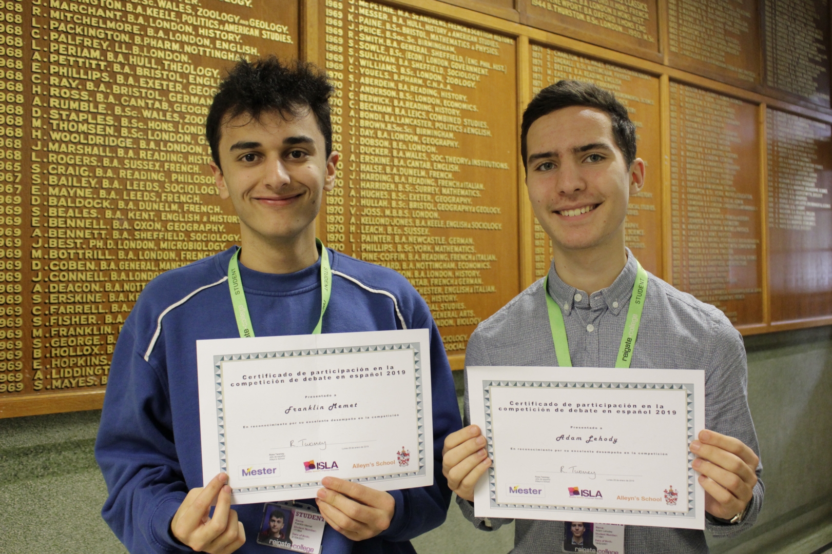 Inter-school Spanish Debating Competition - Reigate College