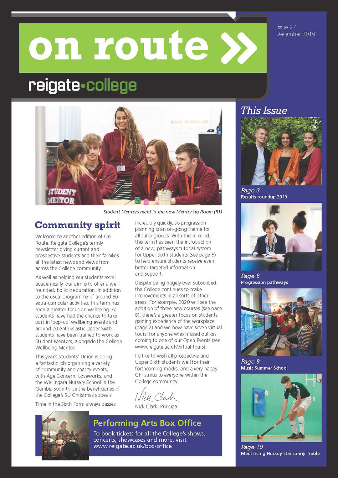 December 2019 newsletter now available - Reigate College