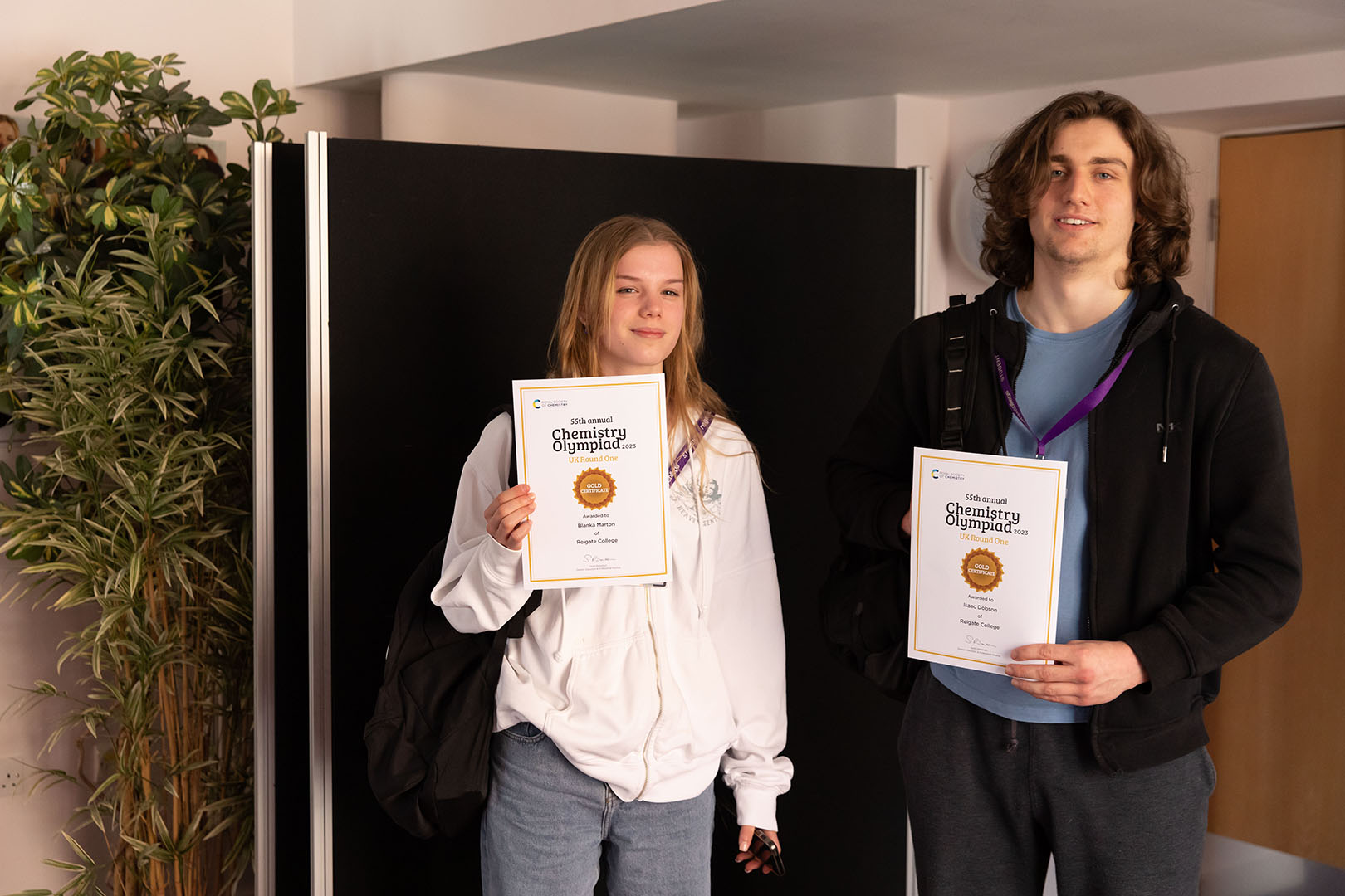 2023 Chemistry Olympiad - Reigate College