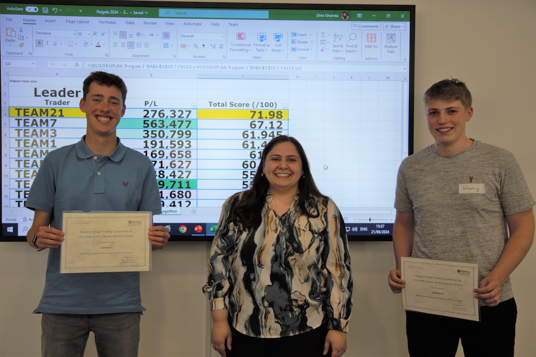 Reigate College’s Stock Trading Competition - Reigate College